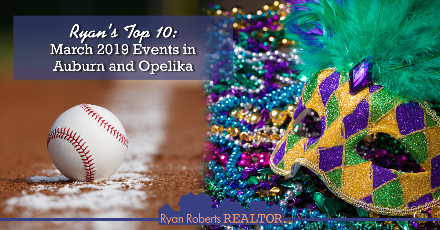Ryan's Top 10: March 2019 Events in Auburn and Opelika - Ryan Roberts ...