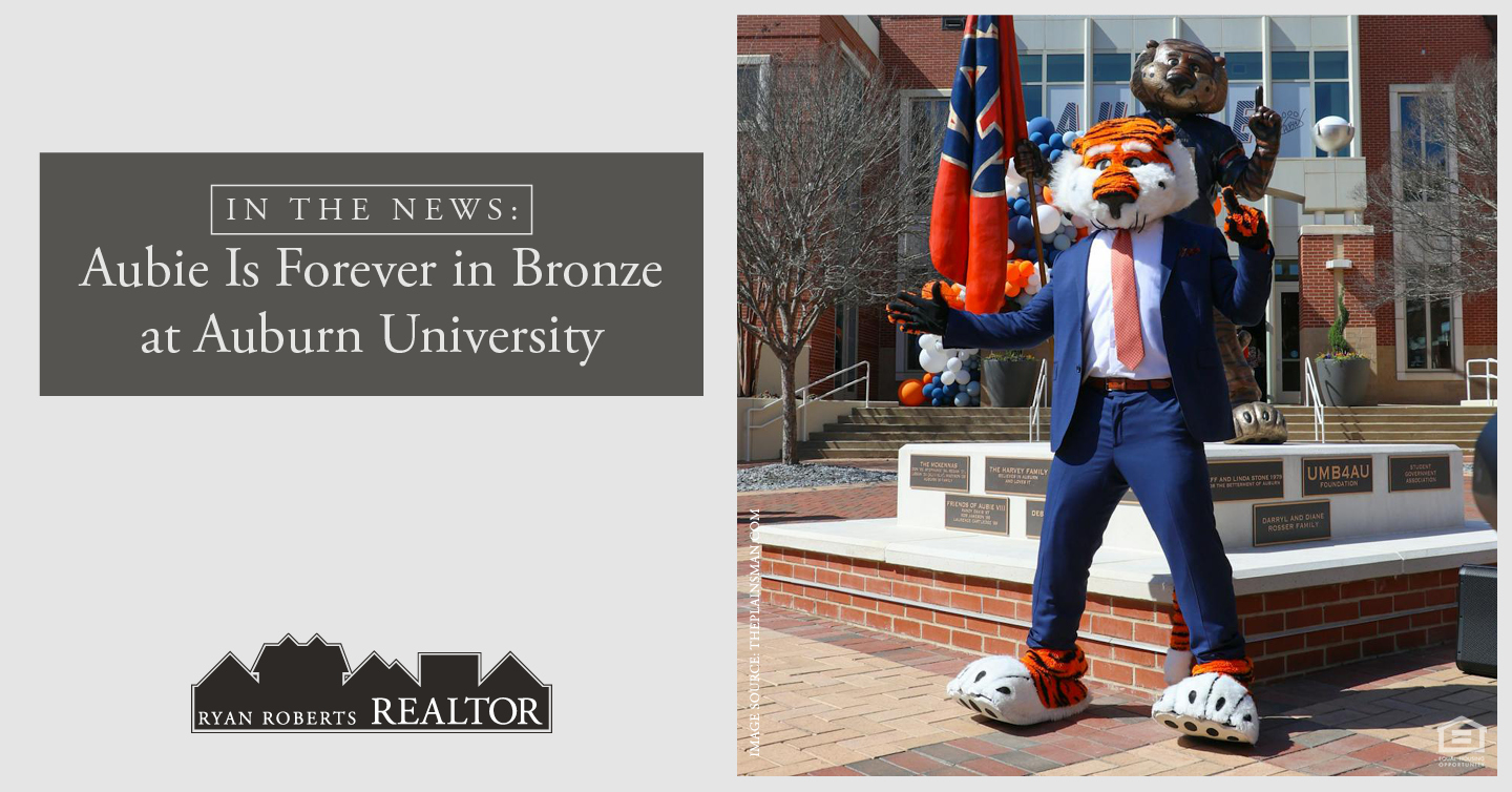 In the News: Aubie Is Forever in Bronze at Auburn University - Ryan ...